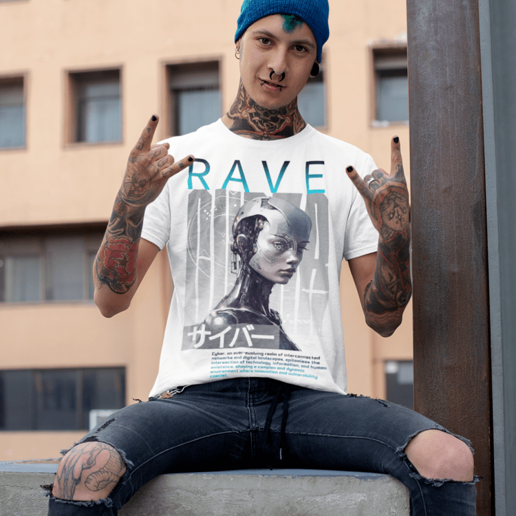 Cyborg Rave t shirt Tech Rave Shirts and Ravers Techno t shirts